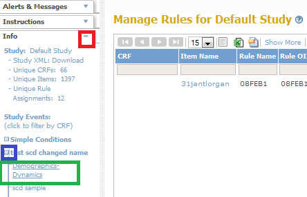 Manage Rules - OpenClinica Reference Guide